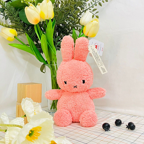 【PINK 旋風！】BON TON TOYS Miffy Terry米菲兔填充玩偶 - 23CM - GiftU 禮尚網